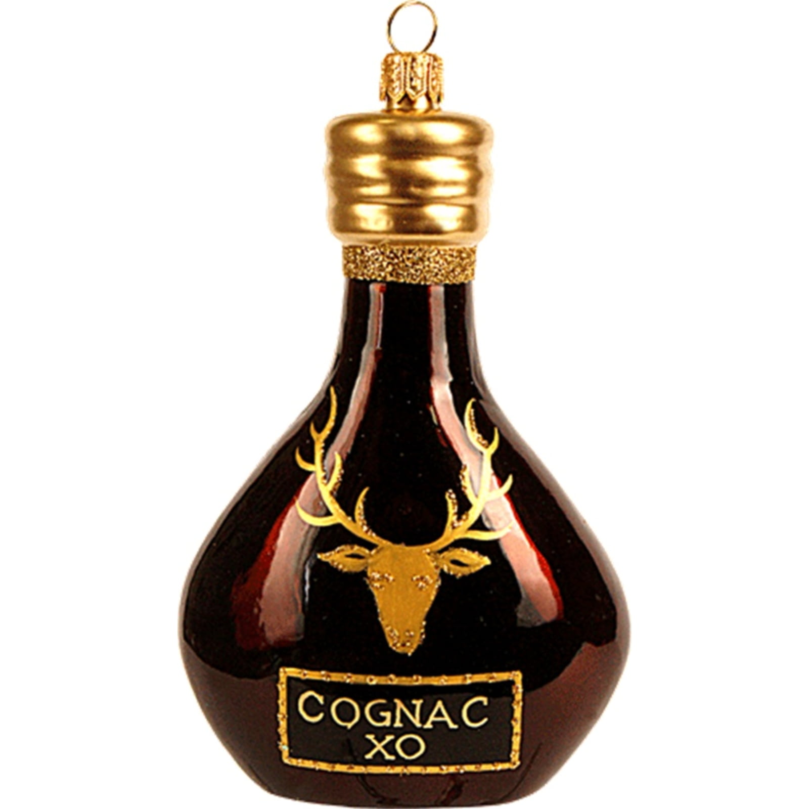 Bottle of Fine Brandy Polish Blown Glass Christmas Ornament Decoration ...