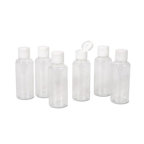 Bottle with Cap - Clear - 2 oz - 6 pieces - Walmart.com