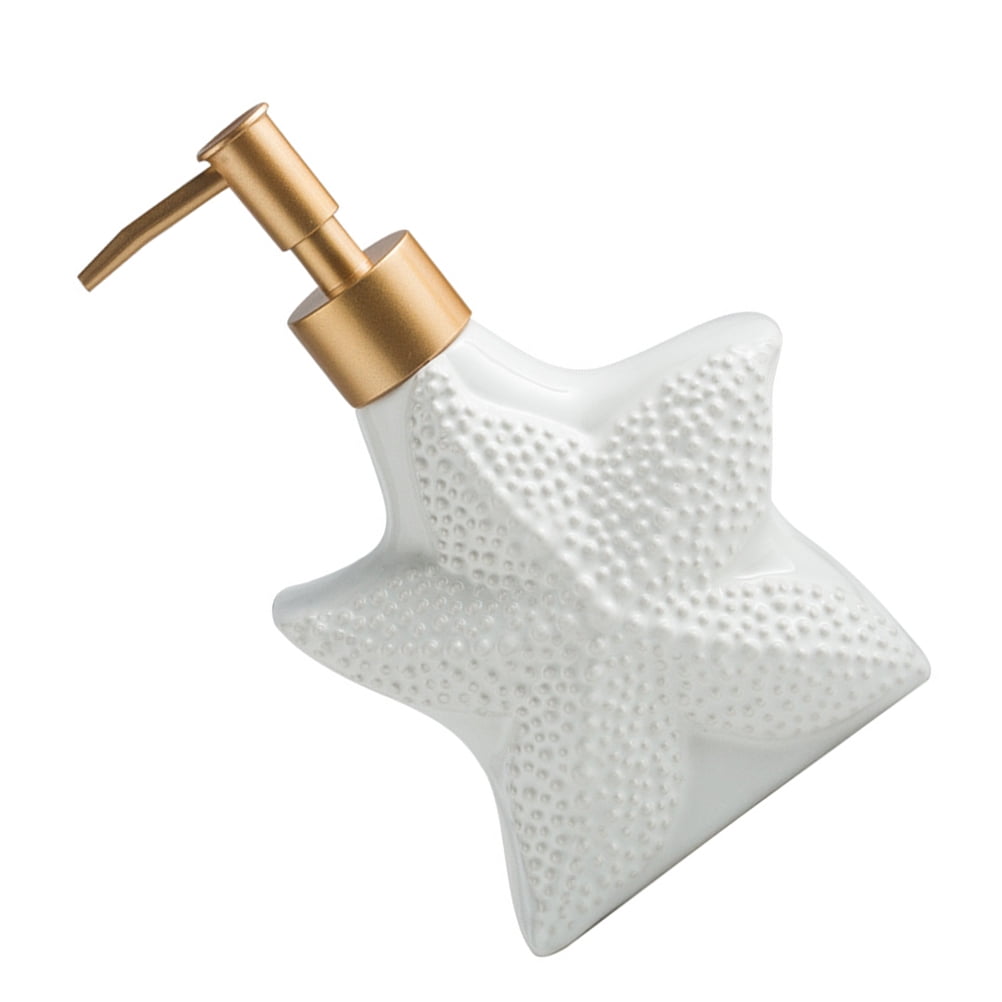 OUNONA Ceramic Shampoo Bottle for Storage White Tight Sealing No Leak ...