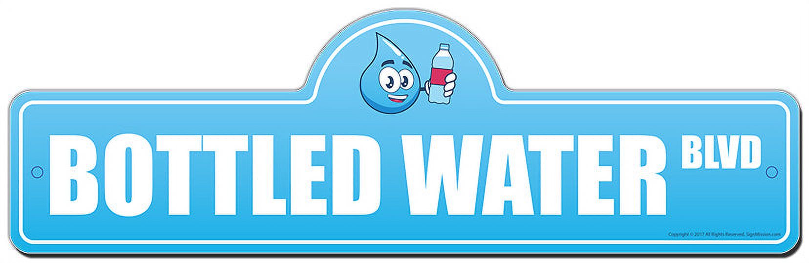 Bottled Water Street Sign | Indoor/Outdoor | Funny Home Decor for ...