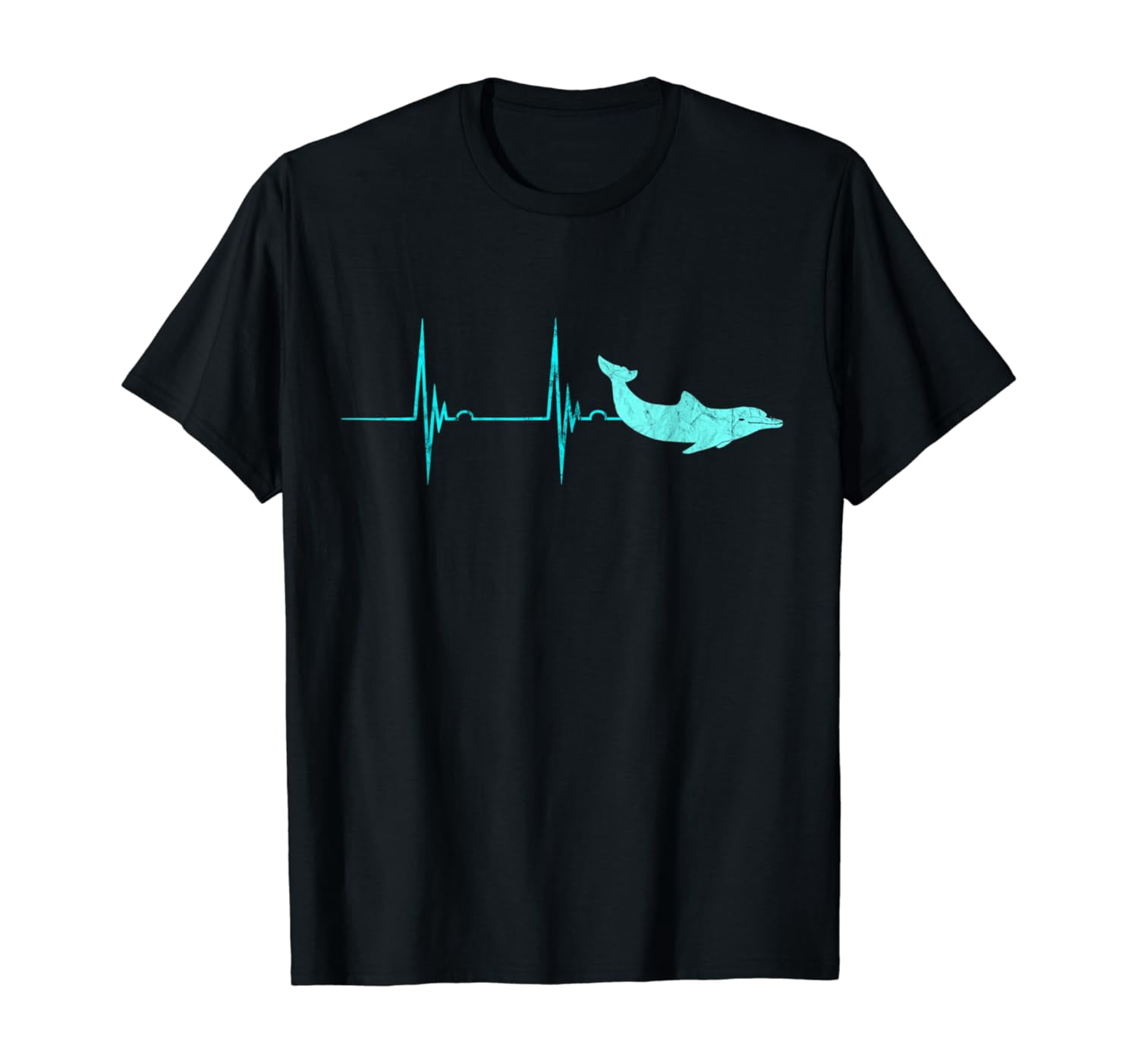 Bottlenose Dolphin Heartbeat Mammals Ekg Pulse Ocean T Shirt - Walmart.com