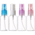 Bottles 30 ml/1 oz, 4 Clear Empty Fine Mist Mini Travel Bottle Set ...