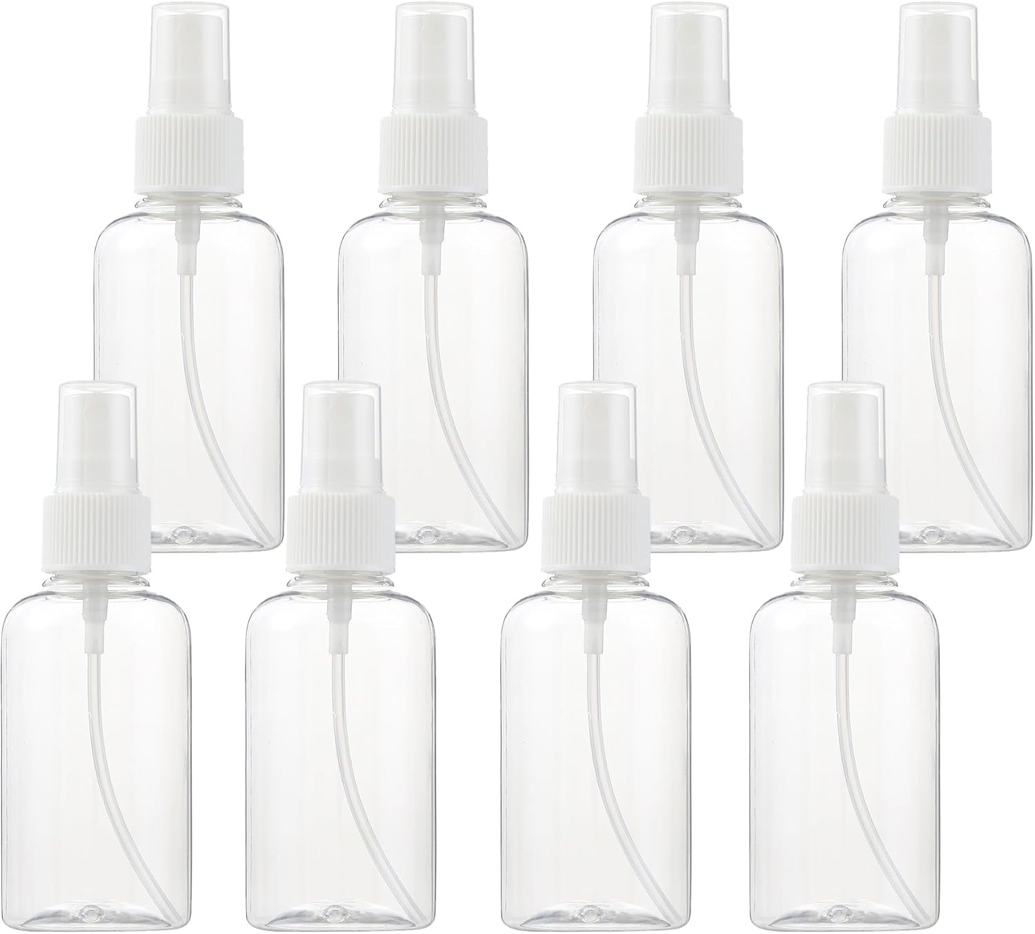 Bottles 75 ML - 8 2.5 oz Fine Mist Clear Travel Bottle Set, Empty ...