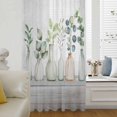 Bottles and Plants Semi Sheer Curtains Drapes for Living Room,Bedroom ...