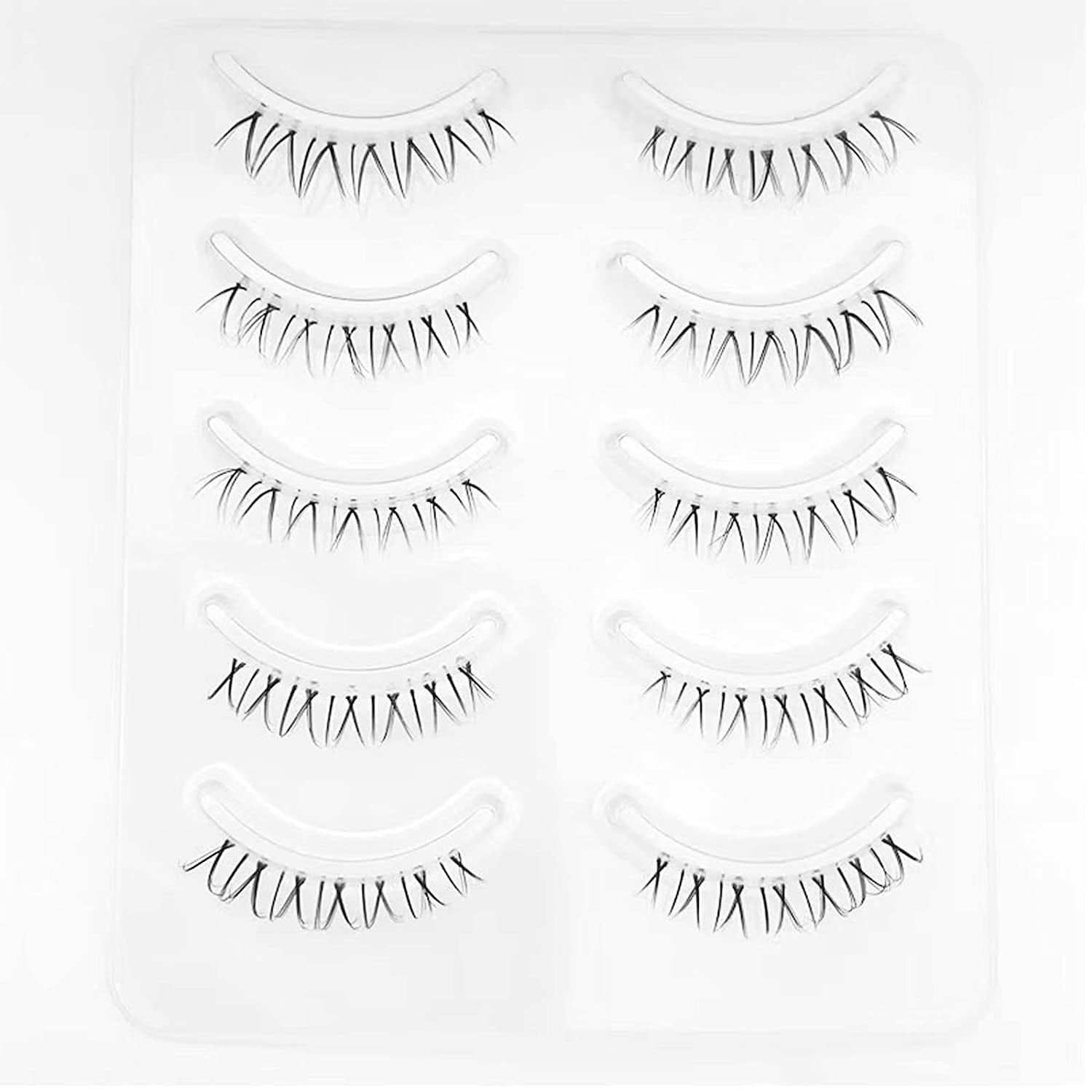 Mink Bottom Lashes, Invisible Band, Waterproof, Natural Wispy Lower Eye ...