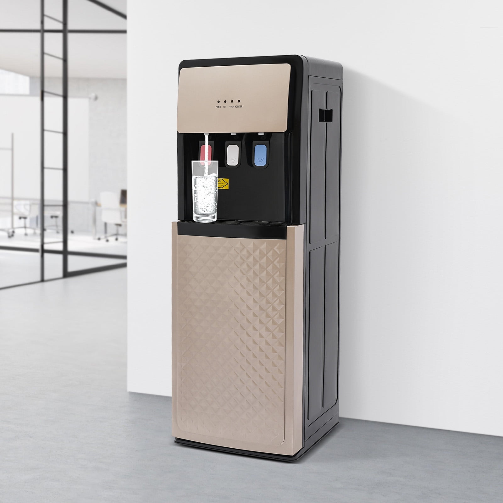 Bottom Loading Water Cooler Dispenser, Champaign Gold Hot & Cold ...