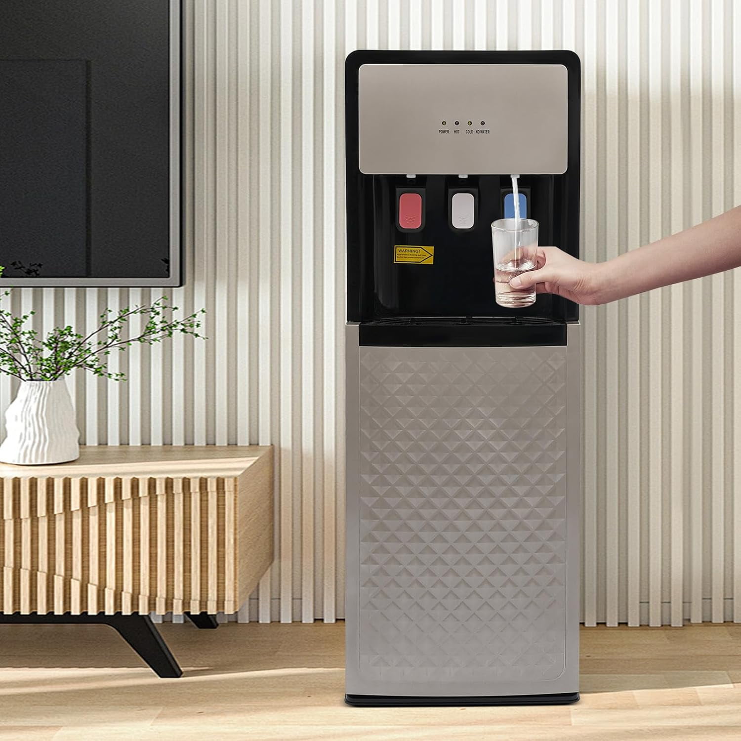 Bottom Loading Water Cooler, Standing Water Dispenser with 3 ...