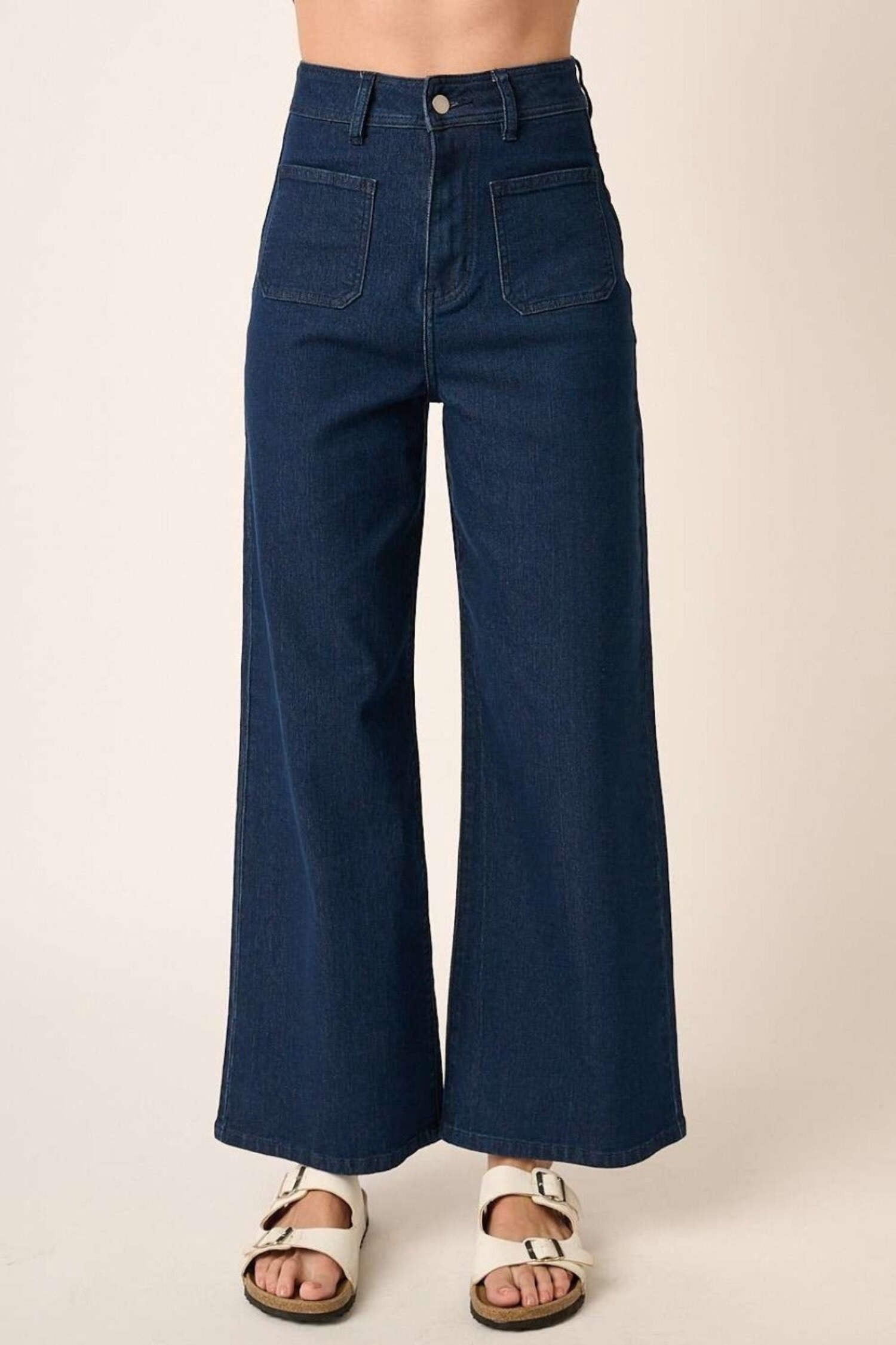 Bottom Mittoshop High Waist Wide Leg Jeans - Walmart.com