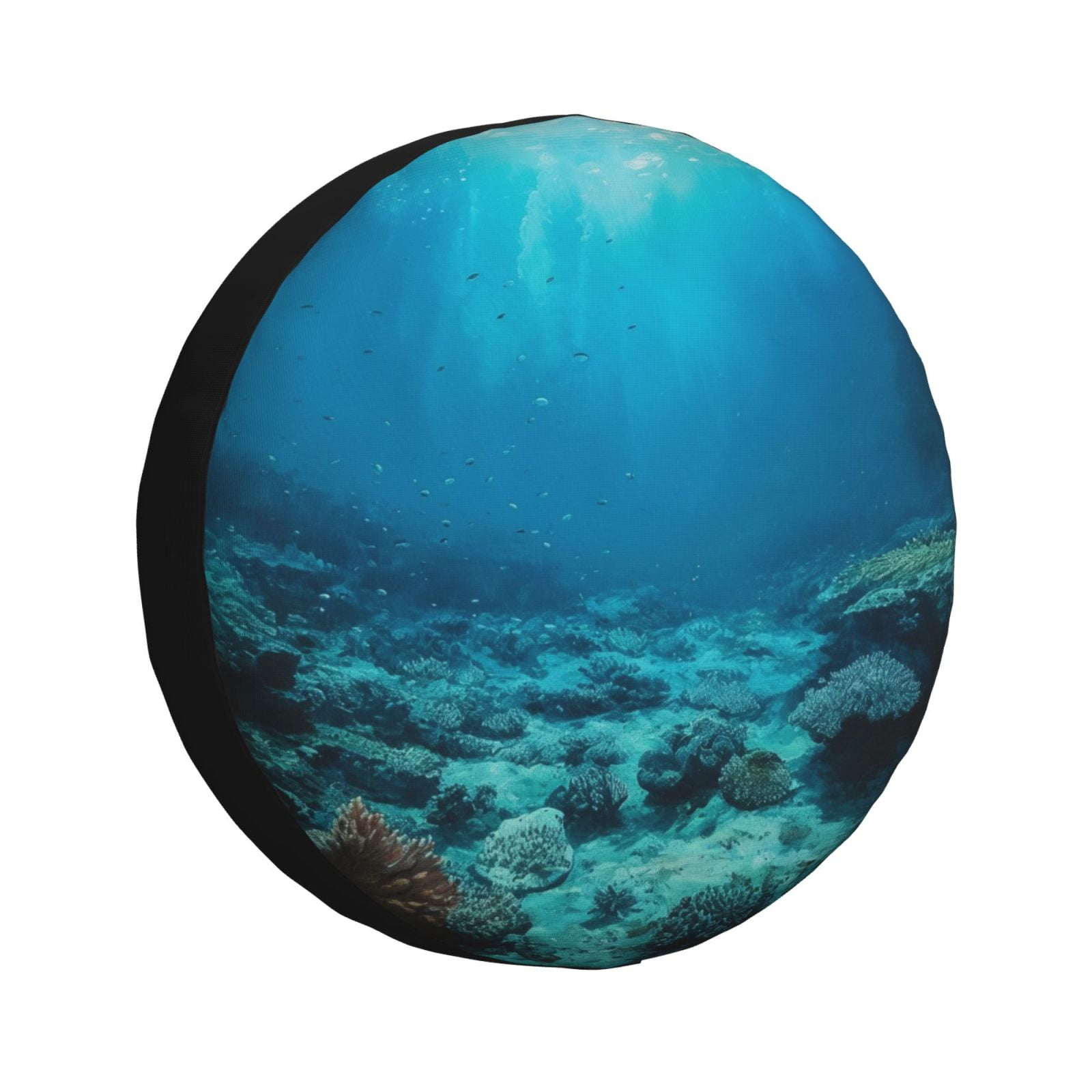 Bottom Ocean Spare Tire Cover Weatherproof Wheel Camper Protectors ...