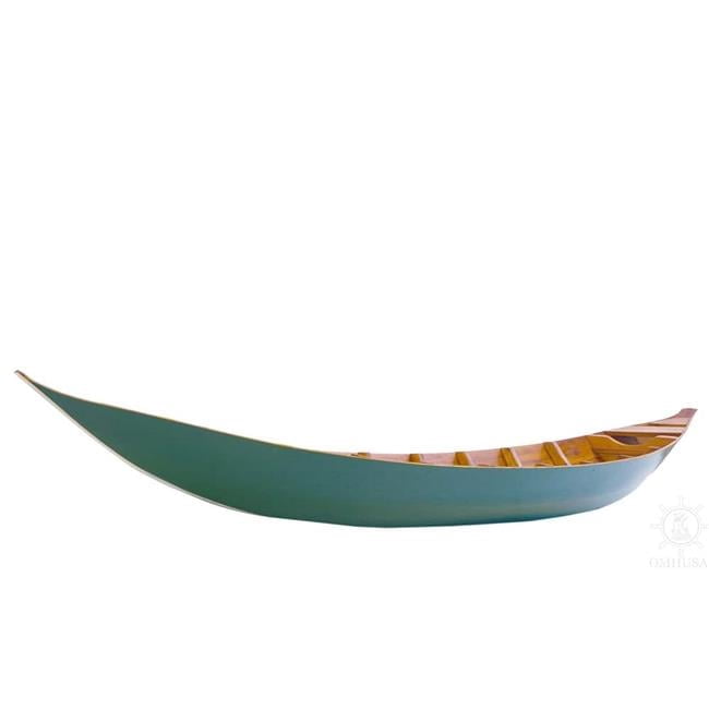 Bottom Thuyen Ba La Tam Ban Small South East Asia Sampan Boat, Teal ...