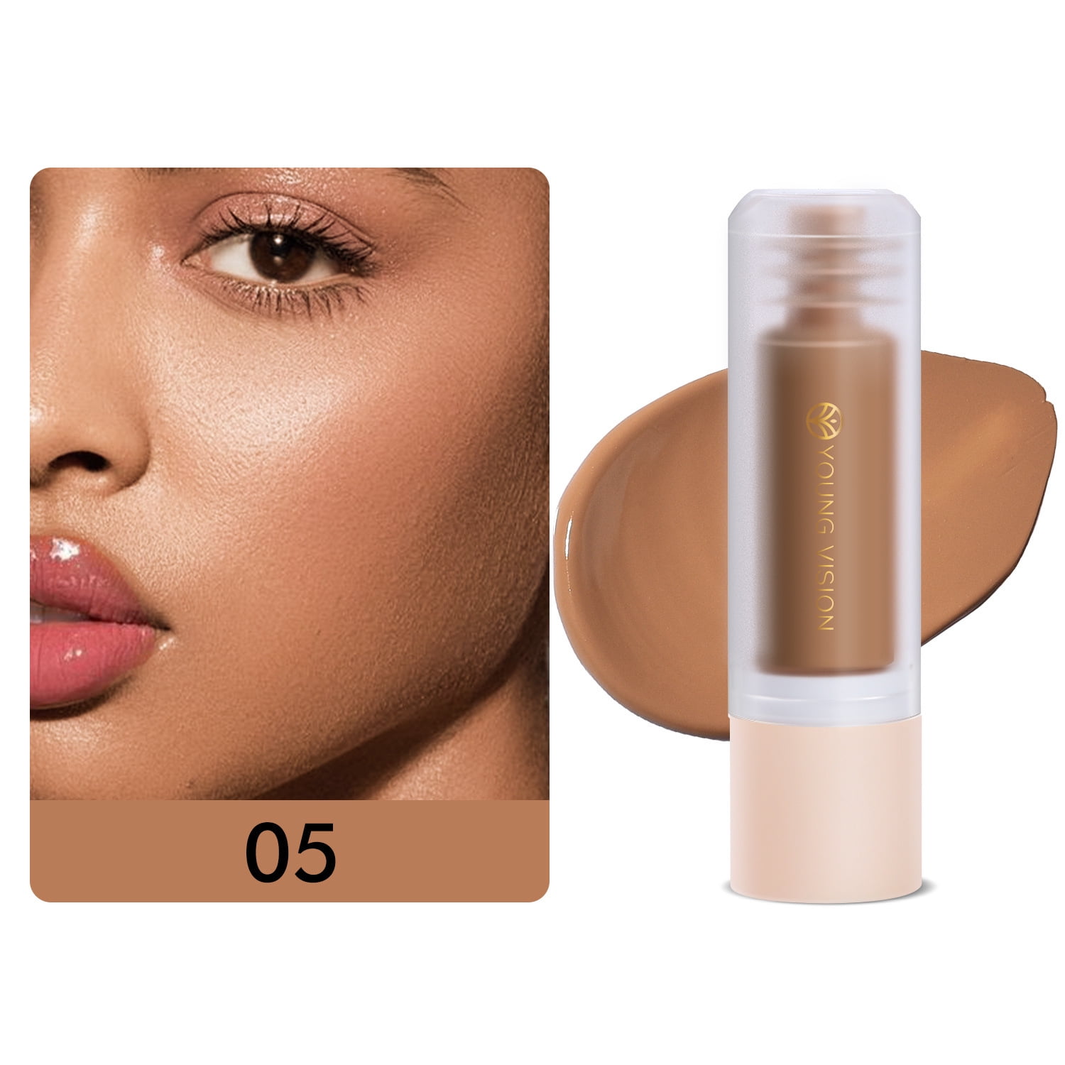 Bottom press liquid Foundation removable matte control oil brightening ...