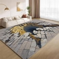 Bottomless Hole Area Rugs, 3D Optical Illusion Pattern Carpet, Washable ...