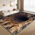 Bottomless Pit Vortex Area Rugs, 3D Hole Illusion Pattern Carpet ...