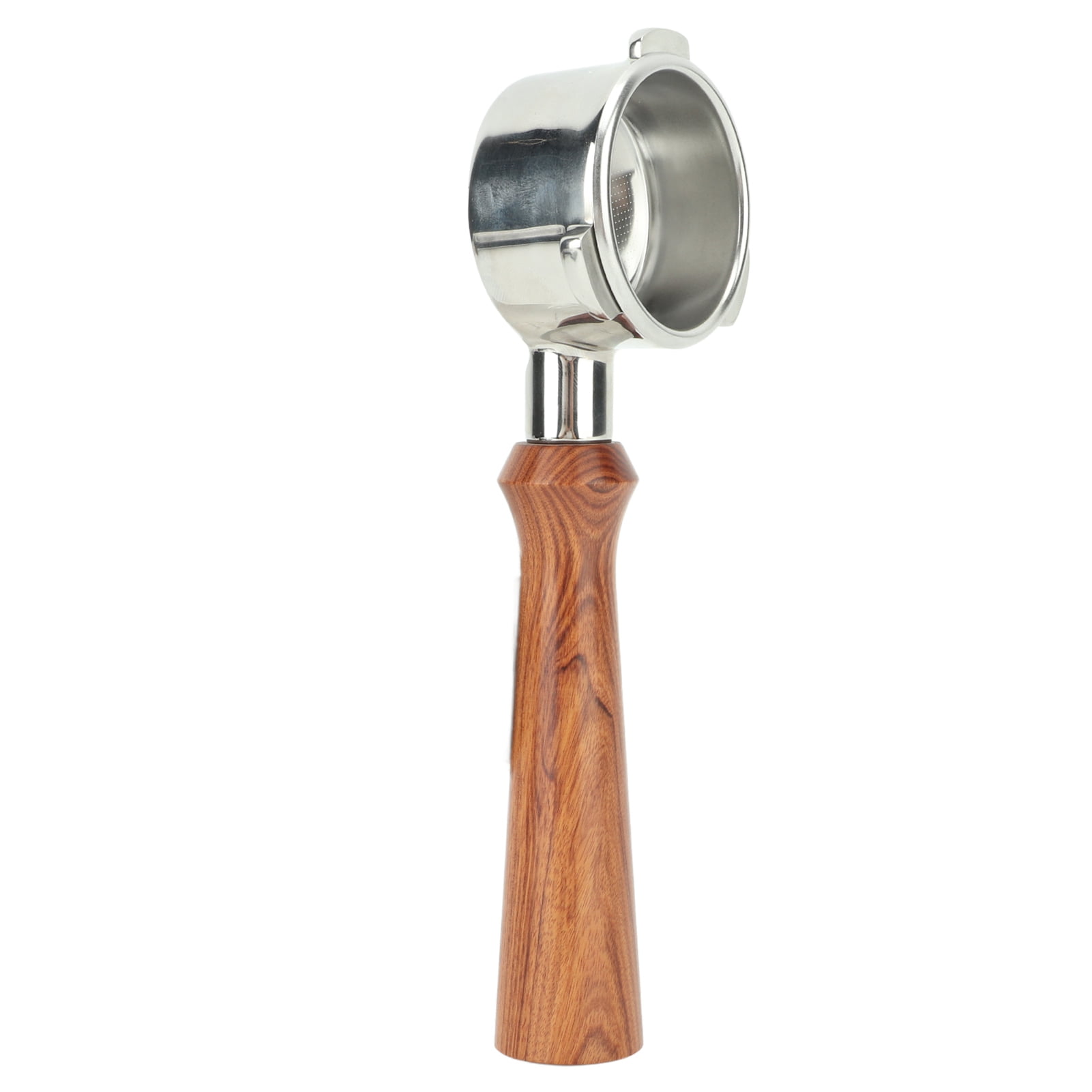 Bottomless Portafilter 54mm 3 Ears Solid Wood Handle Stainless Steel ...