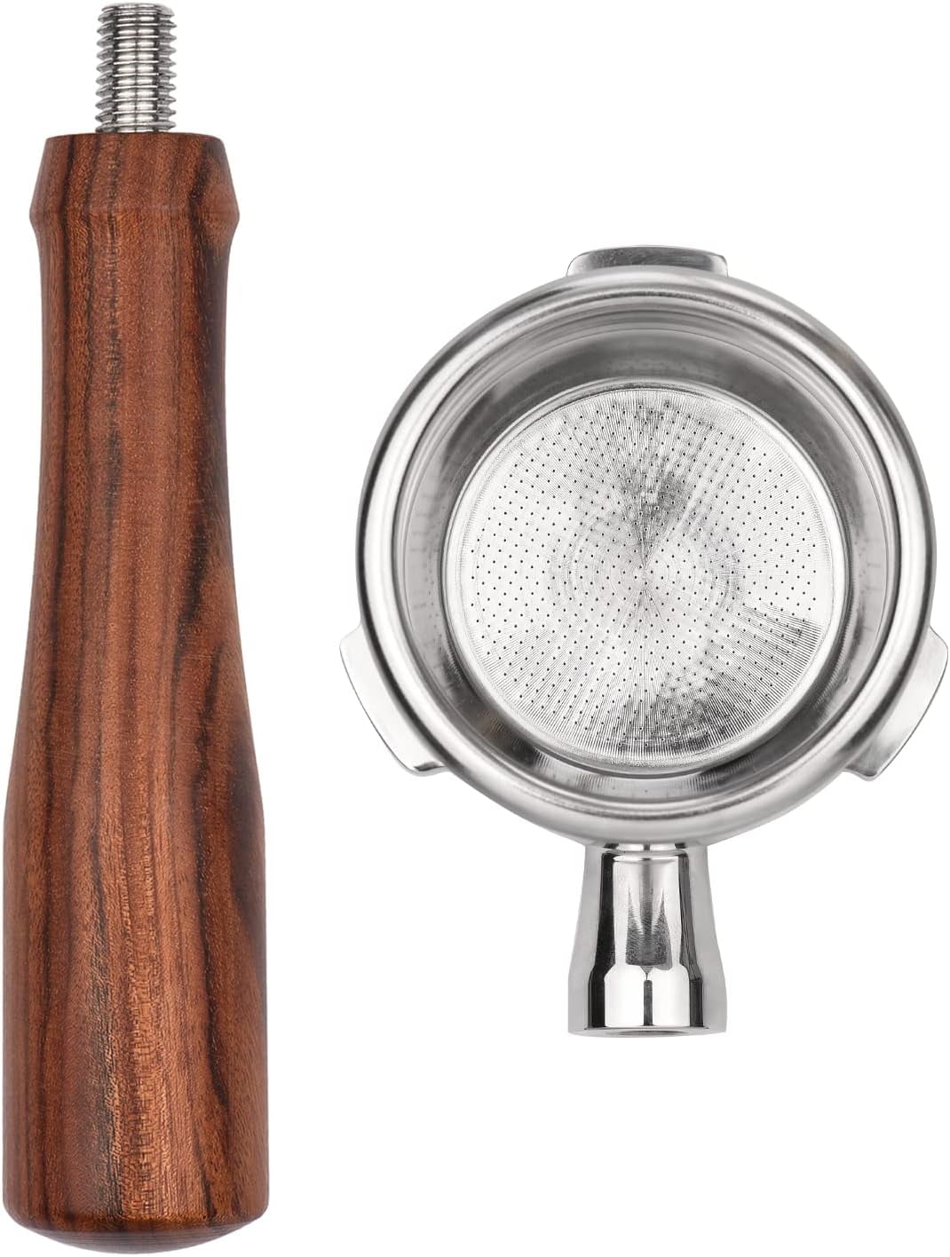 Bottomless portafilter,58mm 3 Ears Stainless Steel Bottomless Naked ...