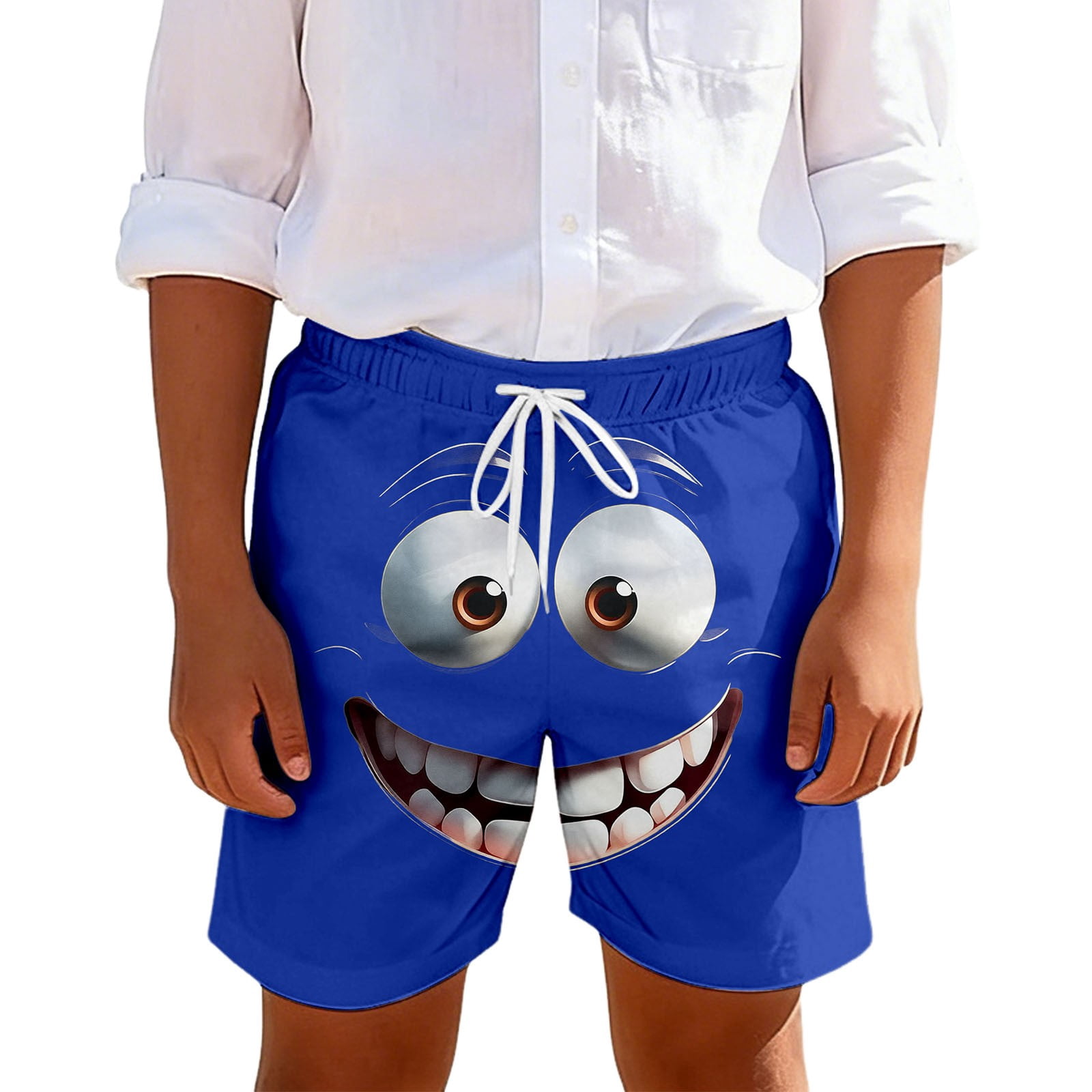 Bottoms for Boys Cool Comfortable Face Print Beach Essentials for Boy ...