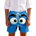 Bottoms for Boys Playful Face Prints Comfortable Elastic Waist Boys and ...