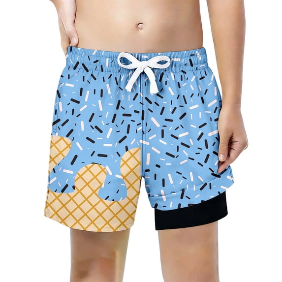 Bottoms for Children Boy Double Layer Design Pool Activities Boys ...