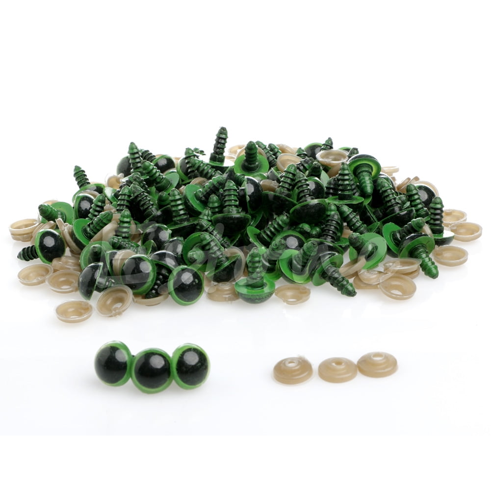 Bottone 100Pcs/Set 10mm Safety Eyes For Teddy Bear for Doll Puppet ...