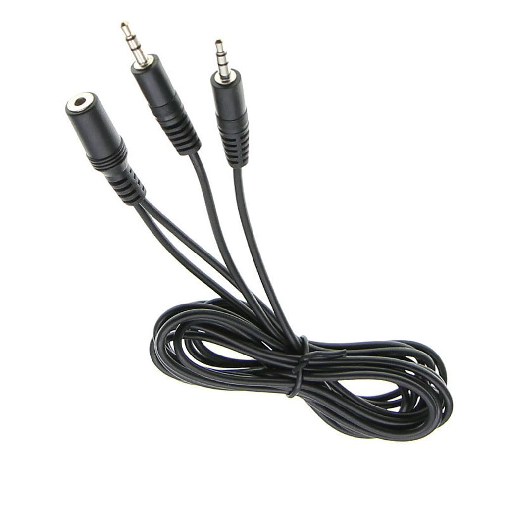 Bottone 2 in 1 3.5mm Connection Cord 1xFemale to 2xMale 1/8inch Sharing ...