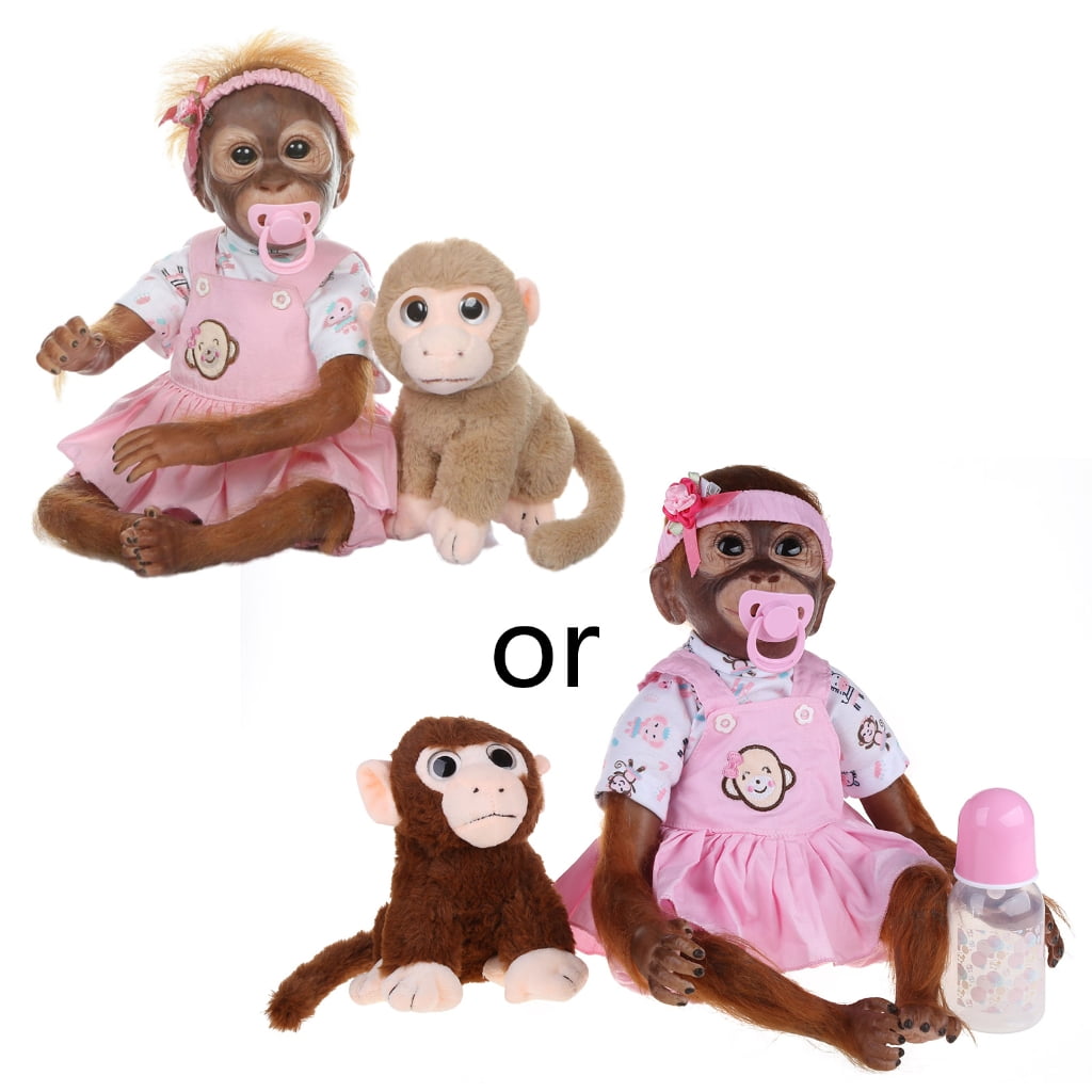 Bottone 20.5 inch 52 for cm Dolls Lovely Monkey for Doll Soft Silicone ...