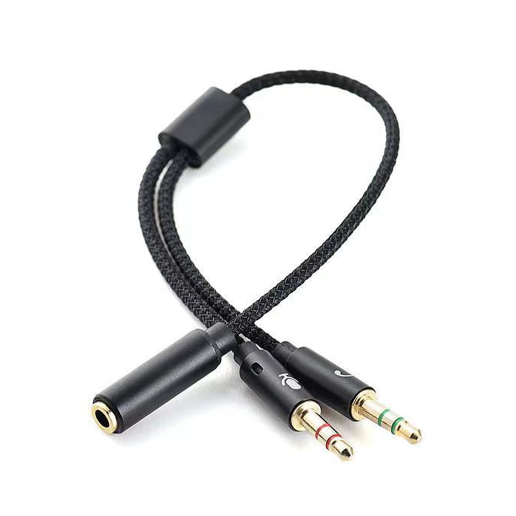 Bottone 25cm/9.8inch 3.5mm Y Splitter Cable with 2 Outputs, Stereo ...