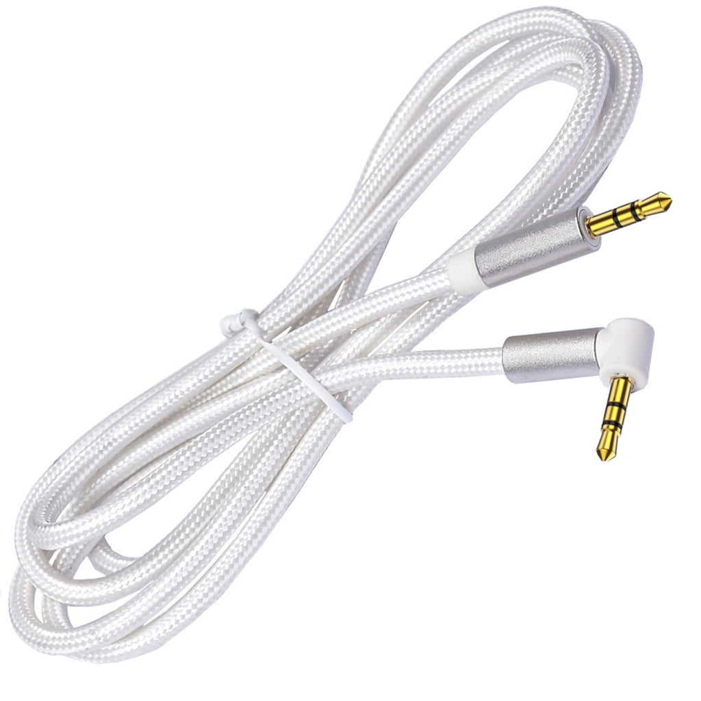 Bottone 3.5mm Straigt Head to 90 Degree Right Angle AUX Cable Cord Wide ...