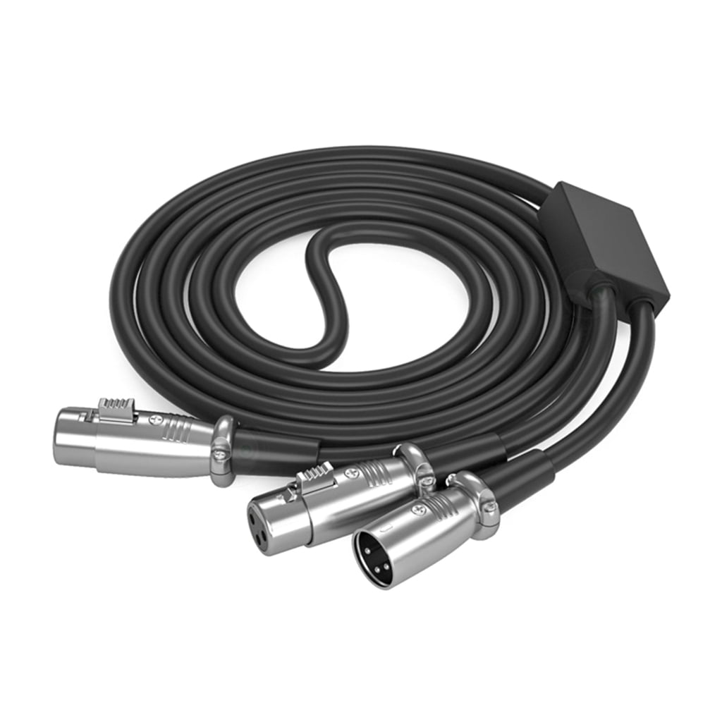 Bottone 3Pin Male to Double Female Plug Y Splitters Adapters Cable Wire ...