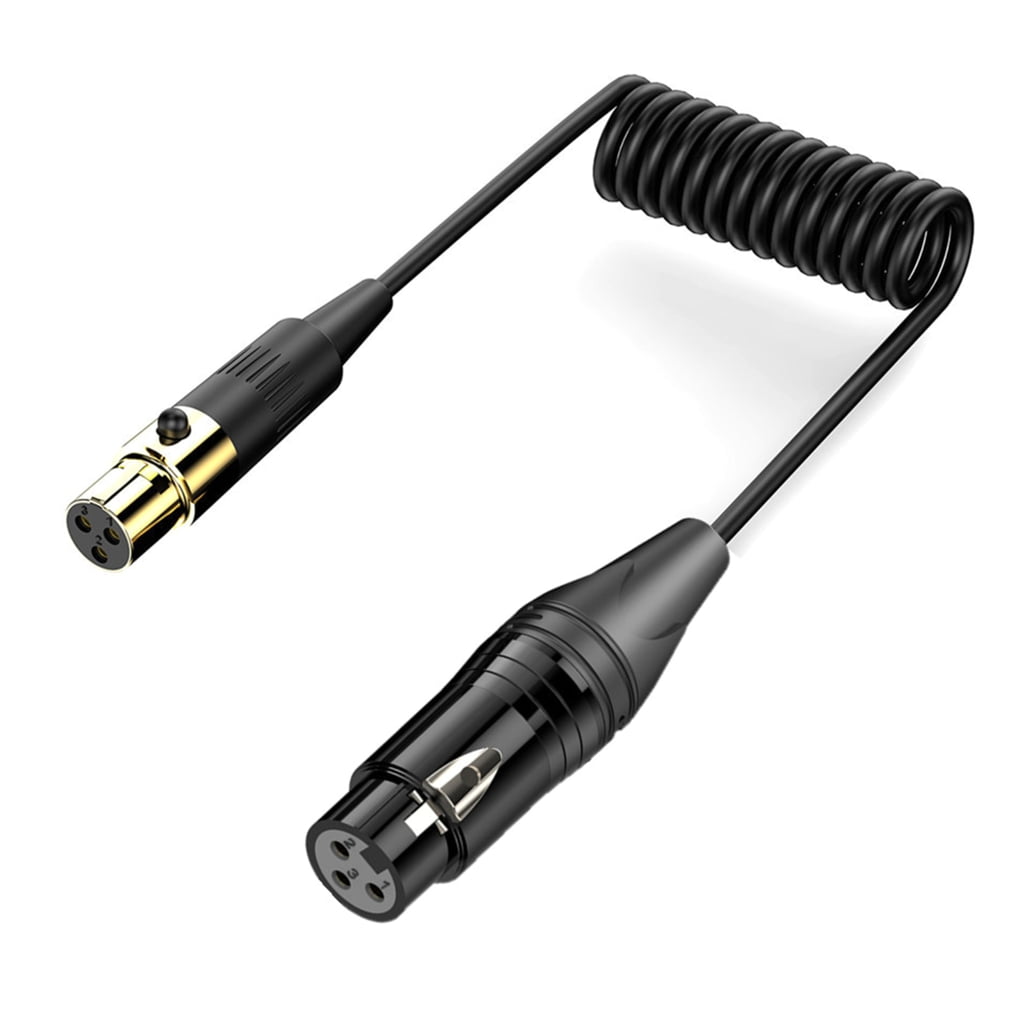 Bottone 3Pin Male to Mini 3Pin Female Adapter Coiled Cable, 3pin Male ...