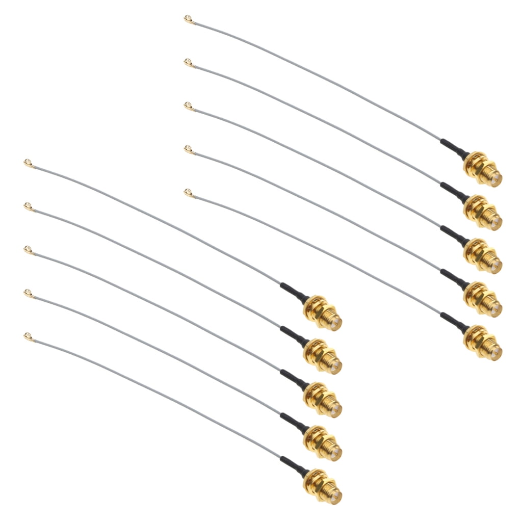 Bottone 5Pcs/10Pcs Low Loss Coaxial Cable 15cm 1.13mm Coax Cables Wire ...