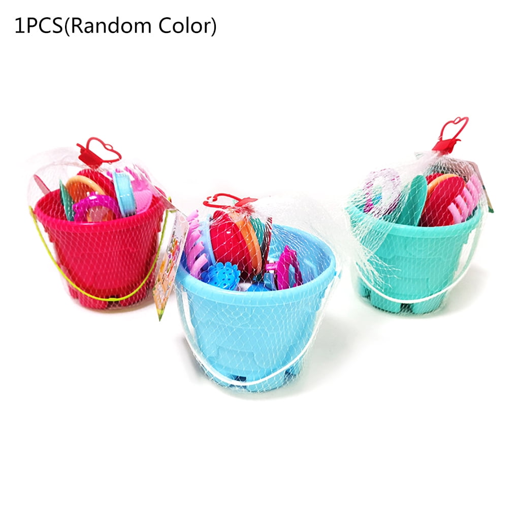 Bottone 9 Pieces Sand T0ys Set in Reusable Mesh Bag with Other Tools ...