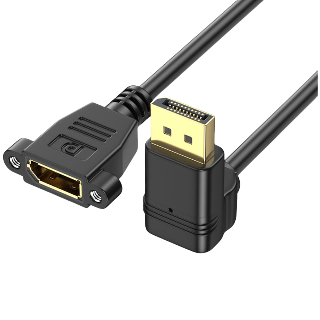 Bottone 90 Degree DisplayPort Male to DisplayPort Female 4K Extension ...