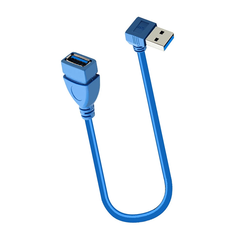 Bottone 90 Degree Right Left Angle USB 3.0 Extension Cable A Male to ...