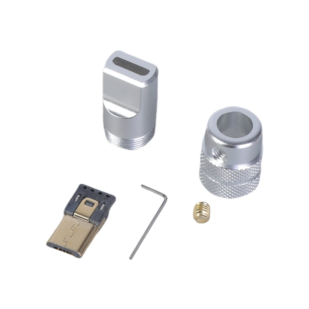 Bottone Aluminum Alloy USB 5Pin Male Replacement Adapter Solder ...