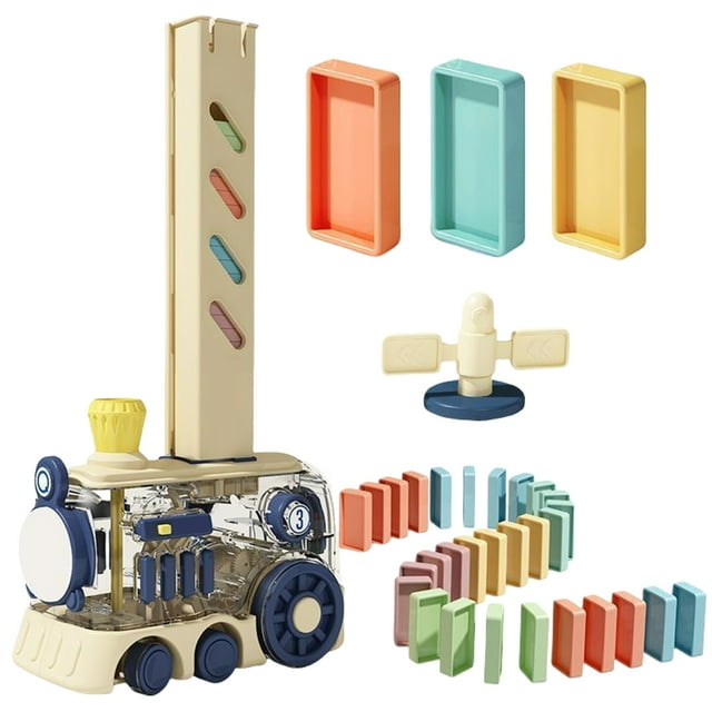 Bottone Automatic Domino Train Machine Include 80/200 PCS Domino Blocks ...
