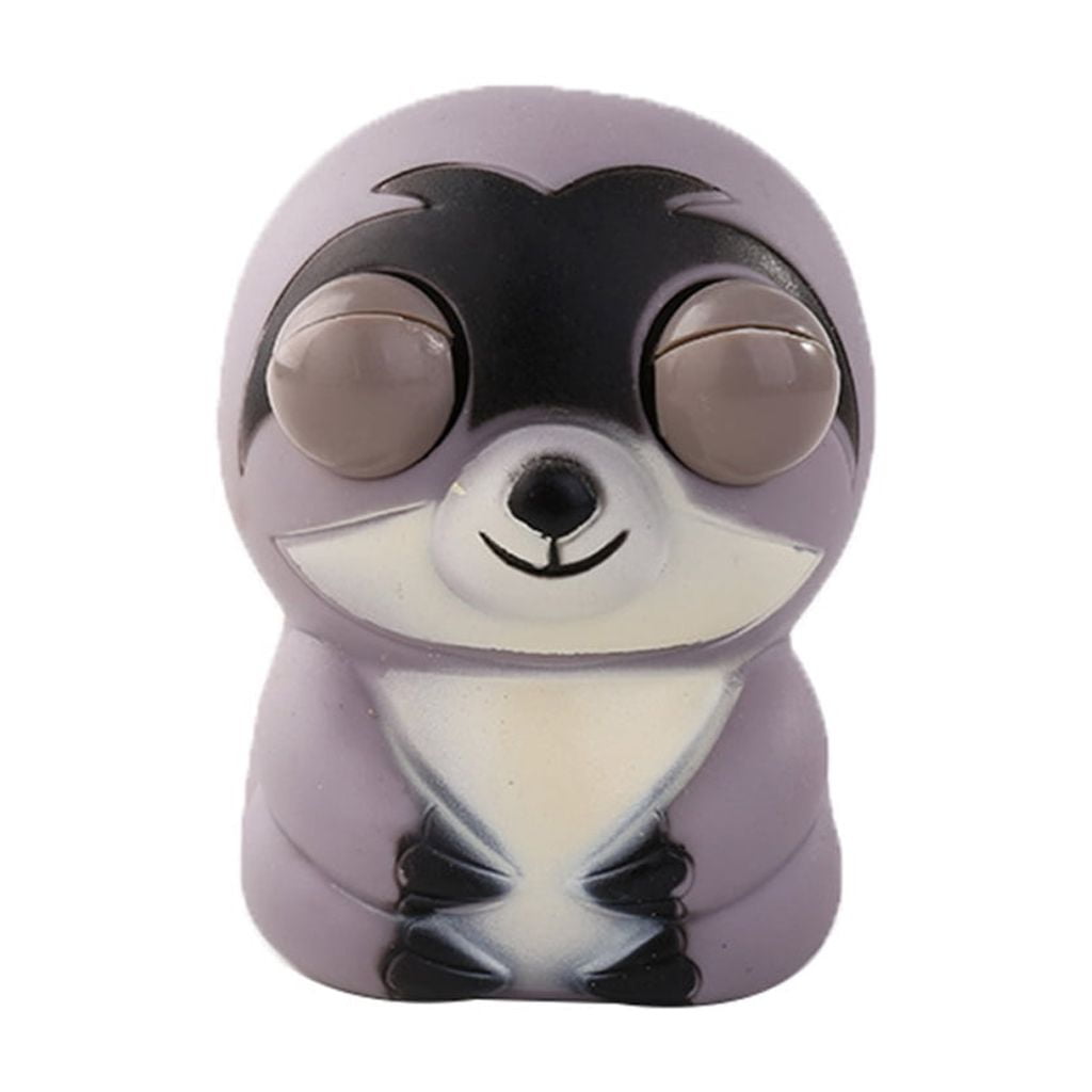 Bottone Cartoon Sloths Shape Fidgets Toy with Popping Eyes Anti-Stress ...