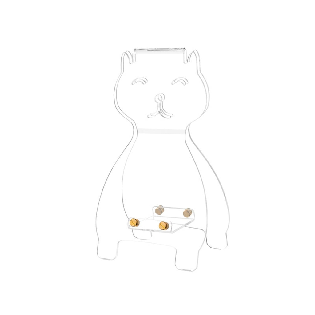 Bottone Cats Shape Acrylic Headsets Support Stand, Desktop Organizers ...