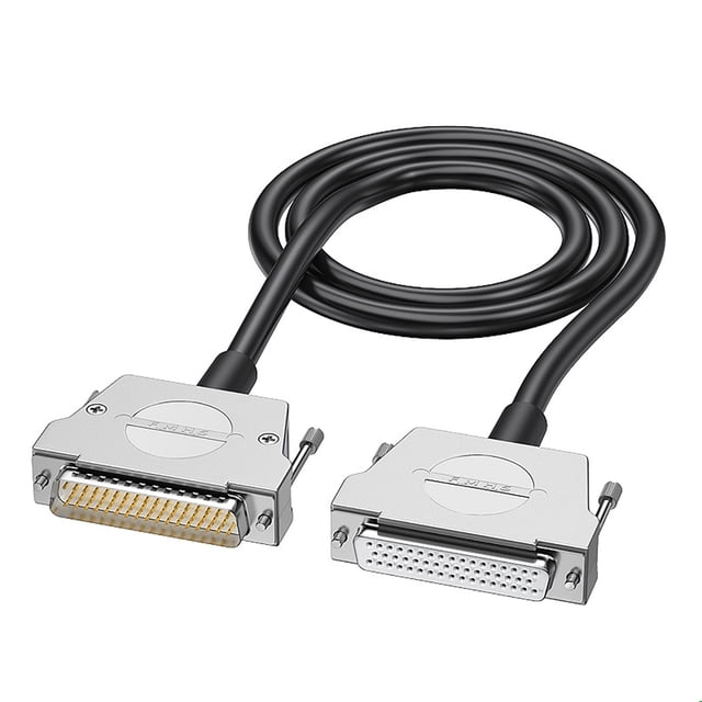 Bottone DB50 Male Female 50Pin Shielded Cable, Black Extension Cable ...