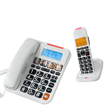 Cortelco 2554 Basic Single-Line Wall Telephone with Volume Control in ...