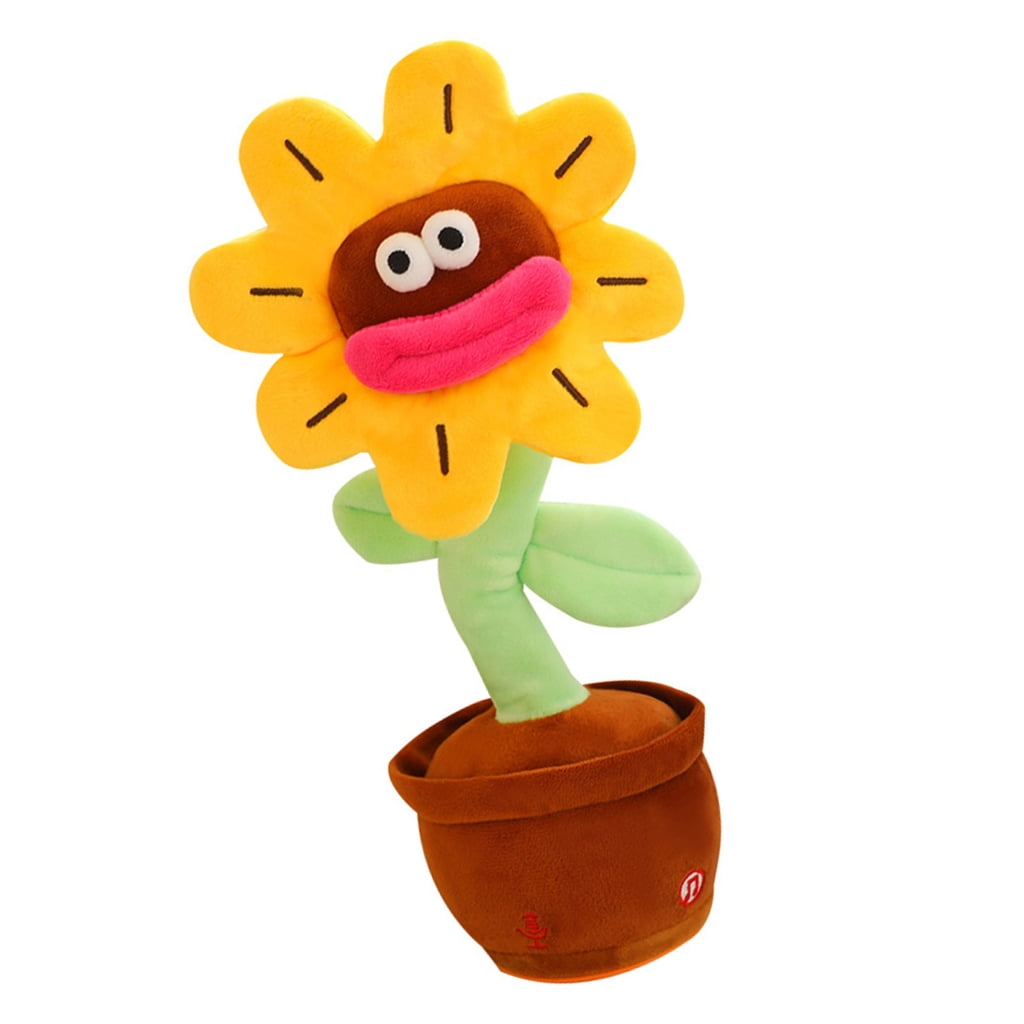 Bottone Electric Singing Sunflower for Adu1t Kids Plush Toy Novelty ...