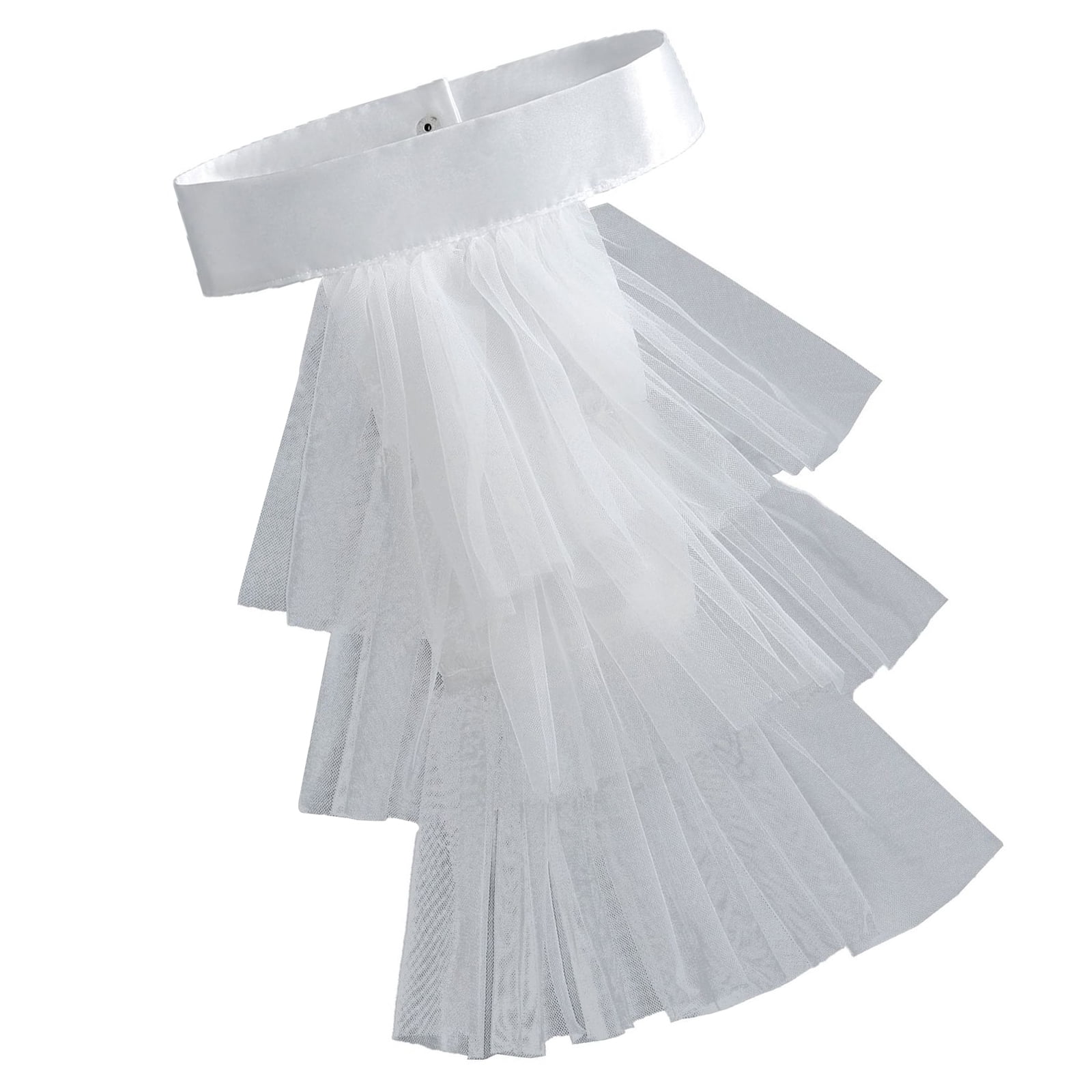 Bottone Elegant Victorian Costume Collar Ruffled Lace Jabot Neck Collar ...