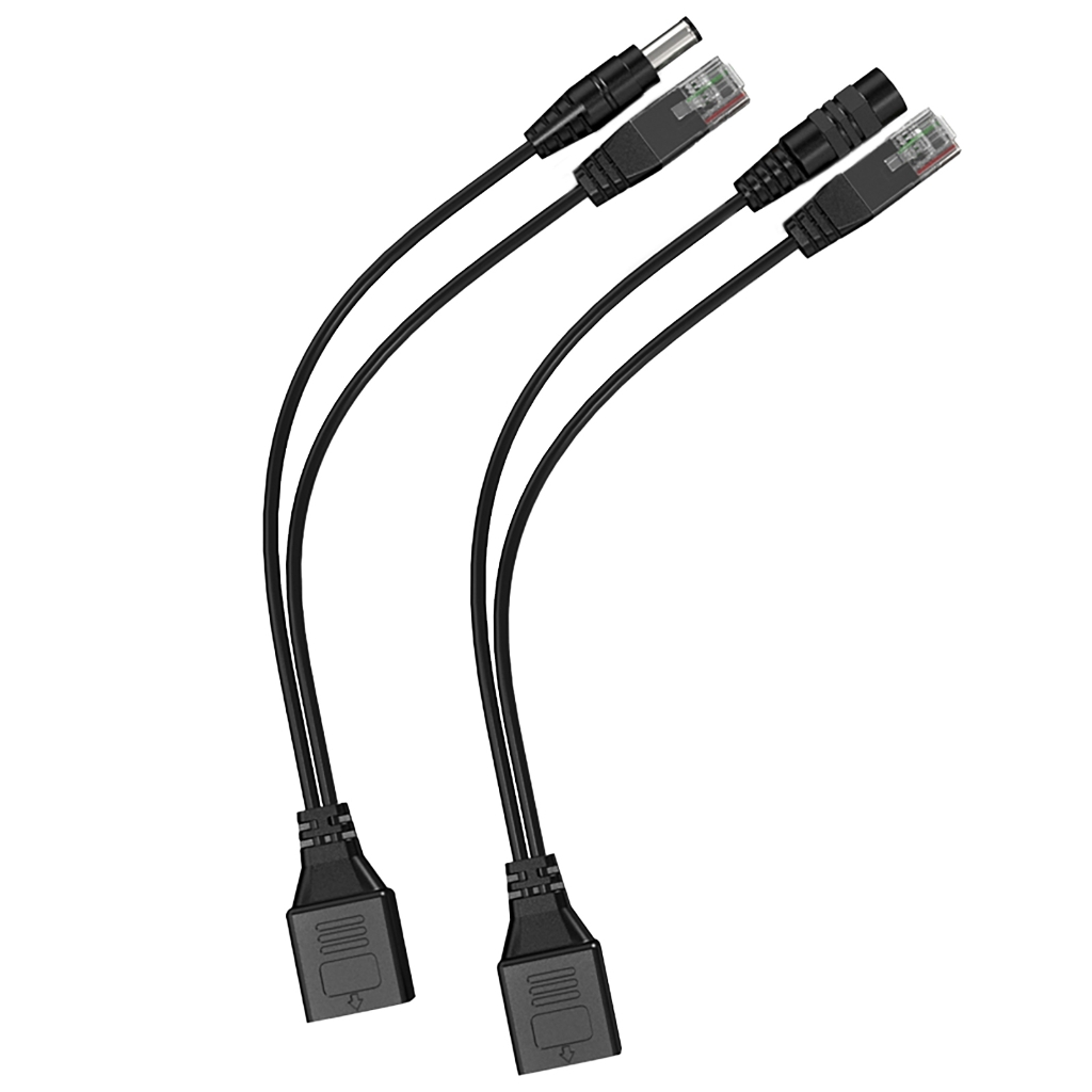 Bottone Ethernet Passive PoE Injector and Splitter with RJ45 DC5.5x2 ...