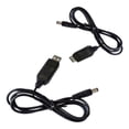 Bottone Functional USB to DC5521 Step Up Converters Cable 5V to 9V/12V ...