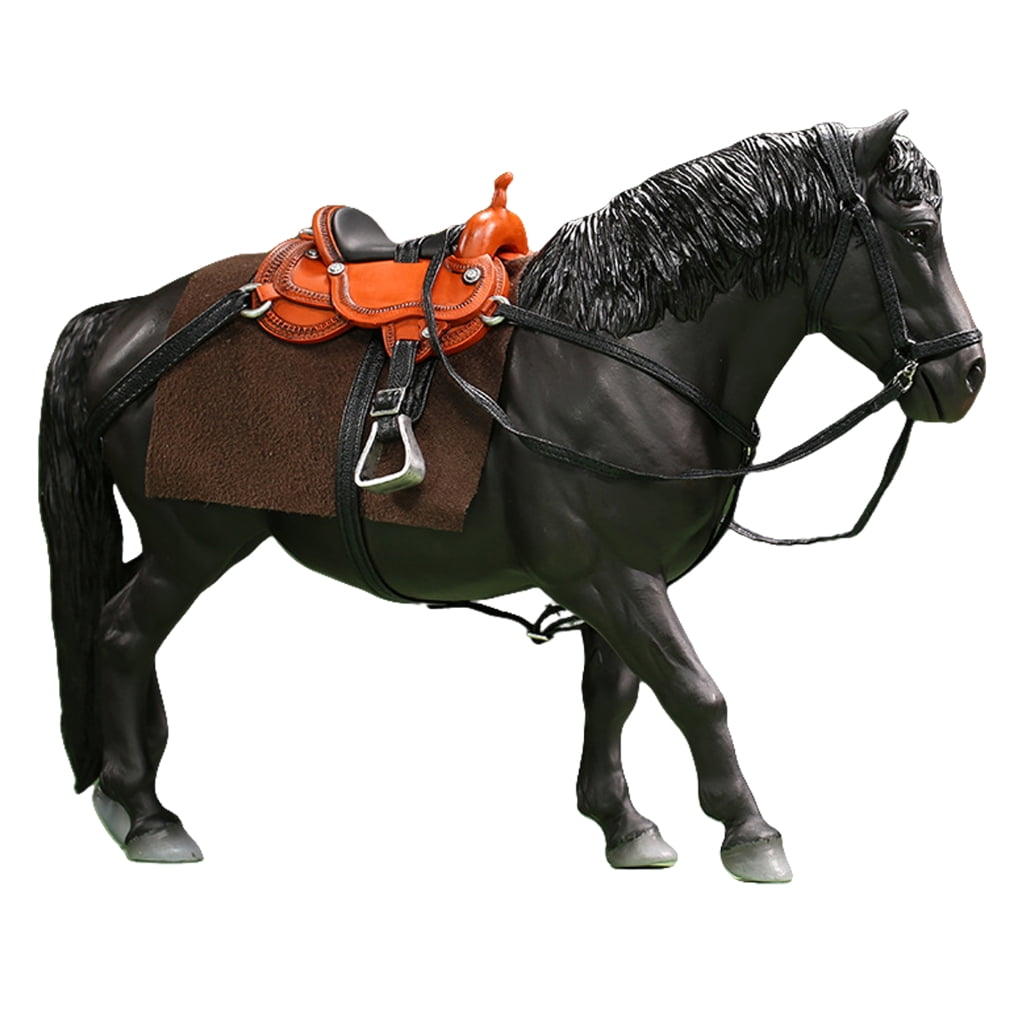 Bottone High Detailed 1/12 Miniature Pack Horse Model Figurine Bathorse ...