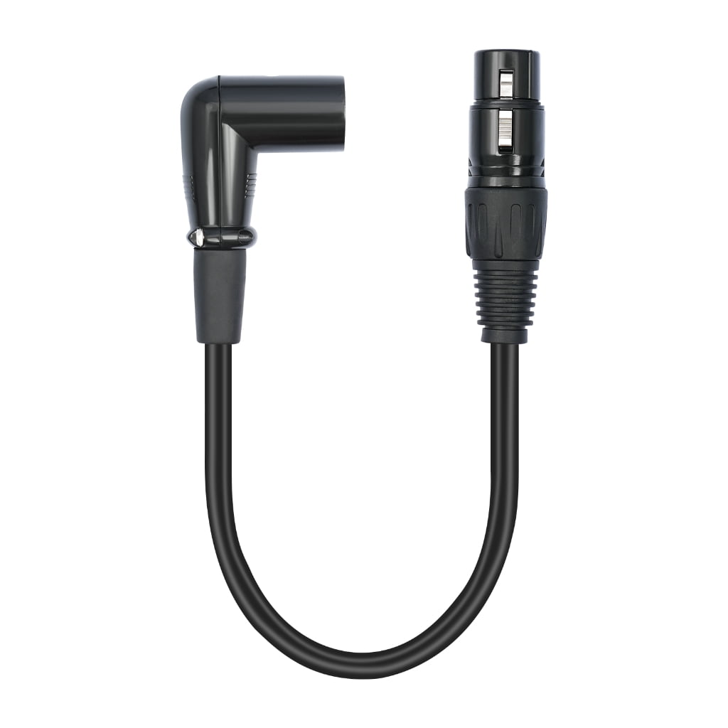 Bottone Microphone 3Pin Cable Adapters 90 Degree Male to Straight ...
