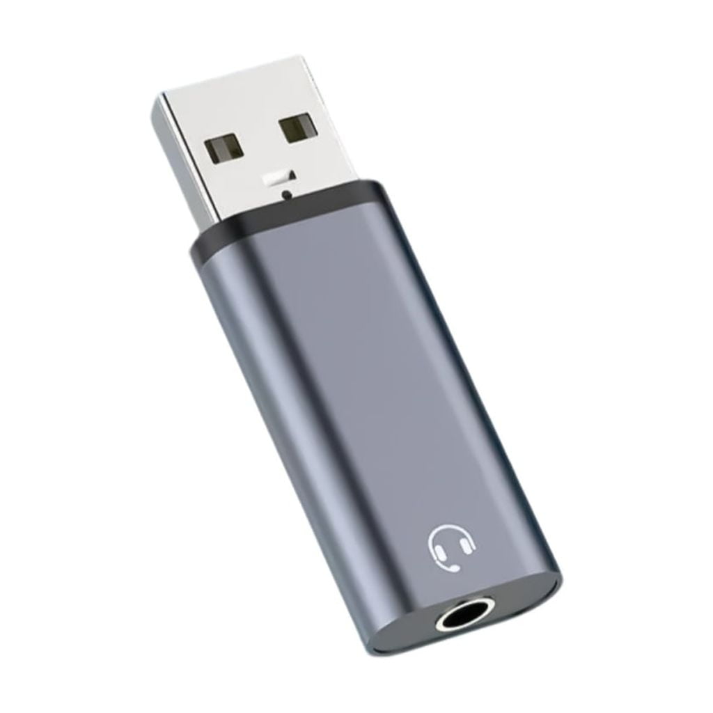 Bottone Plugs and Play USB to 3.5mm TRRS Female Headsets Adapter USB to ...