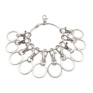Unique Bargains Key Organizer Keychain with 30 Metal Rings for Key ...