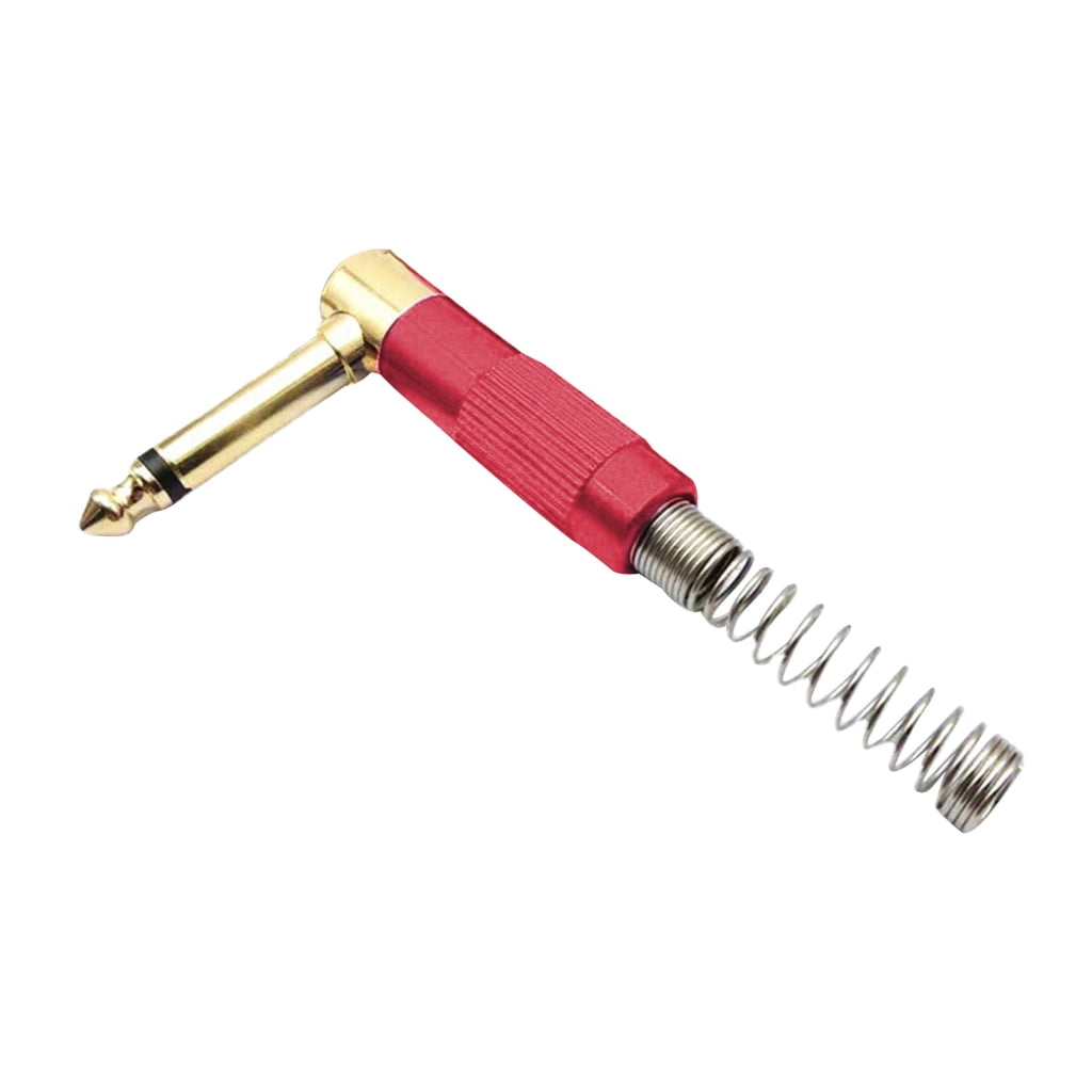 Bottone Professional 6.35mm Right Angle Mono AUX Plug 90 Degree Elbow ...