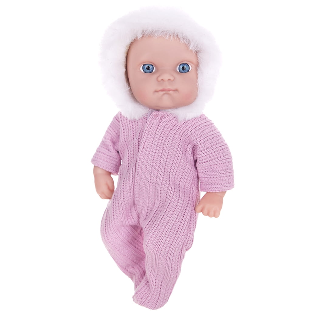 Bottone Realistic Vinyls Ba-- Girl Doll 8inch with Bucket Hat Overalls ...