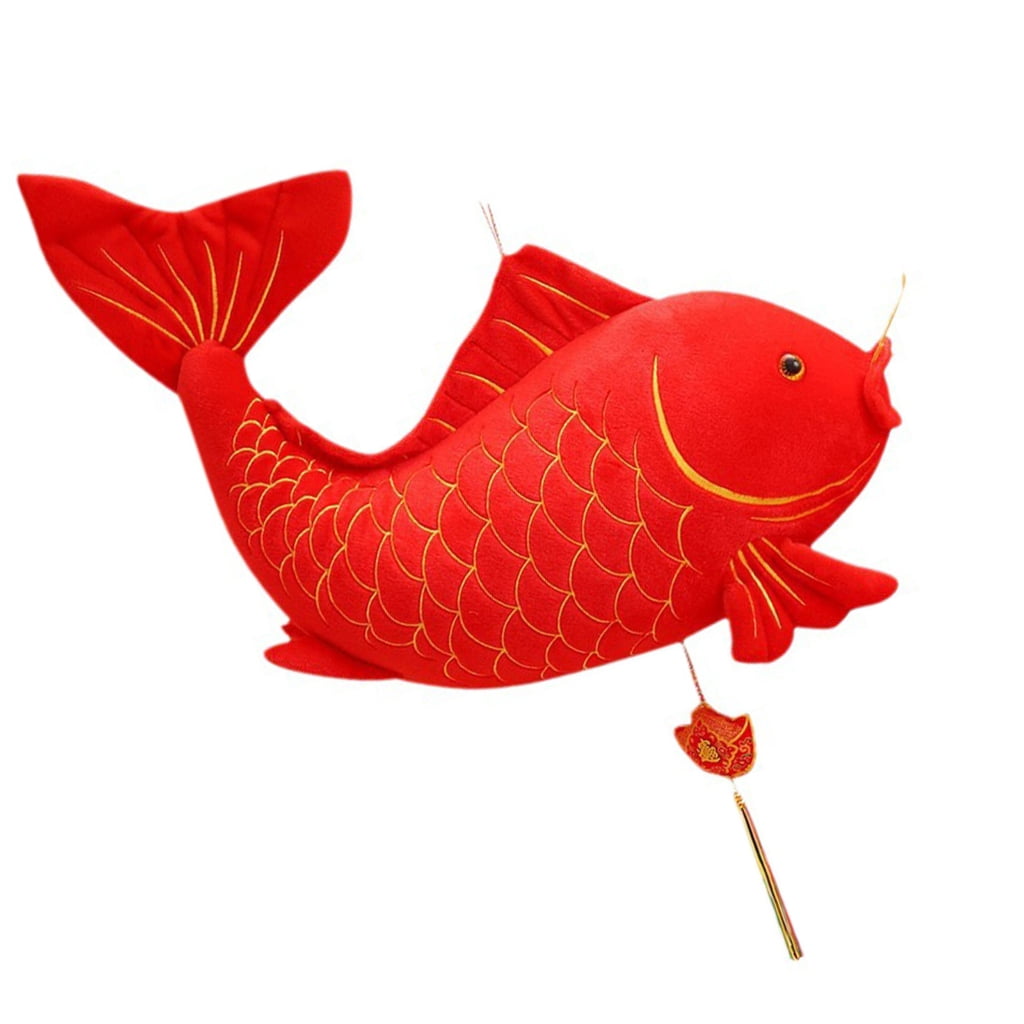 Bottone Stuffed An1ma1 Walltoy Wall Mount Plush Toy,Redness Carp Fish ...